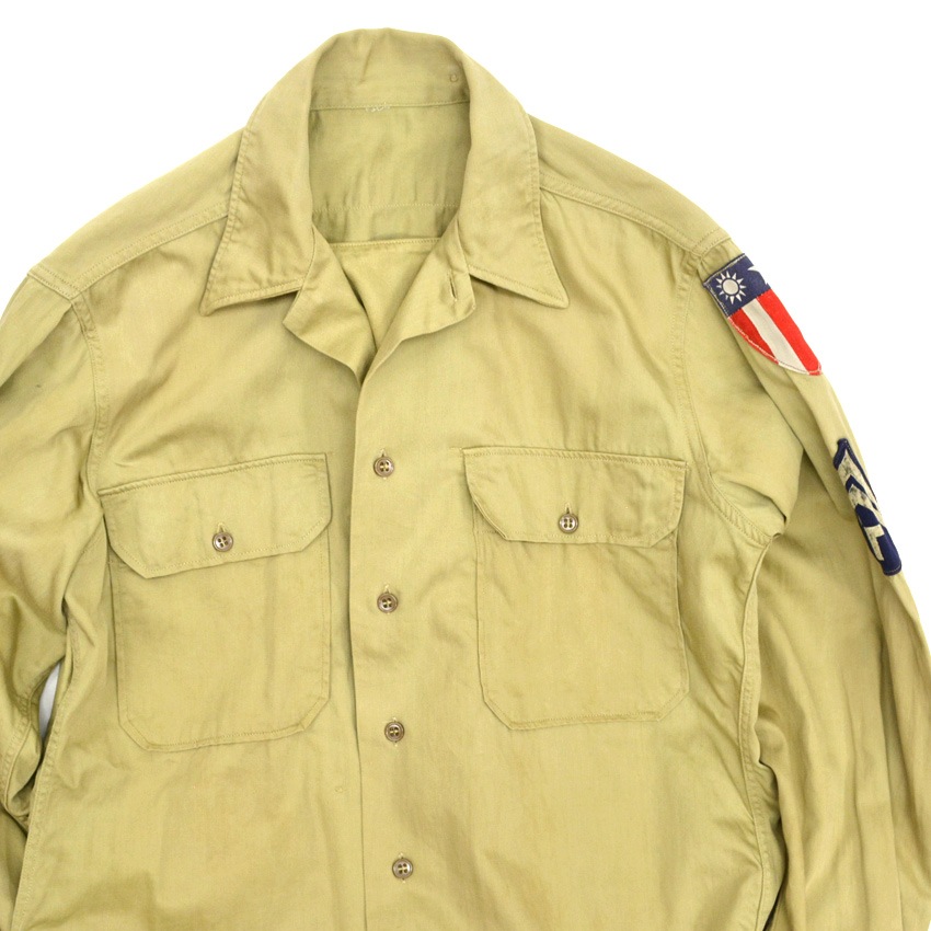 40's U.S.A.A.F. ww2 Pilot Officer Dress Cotton Shirt with CBI Patch ...