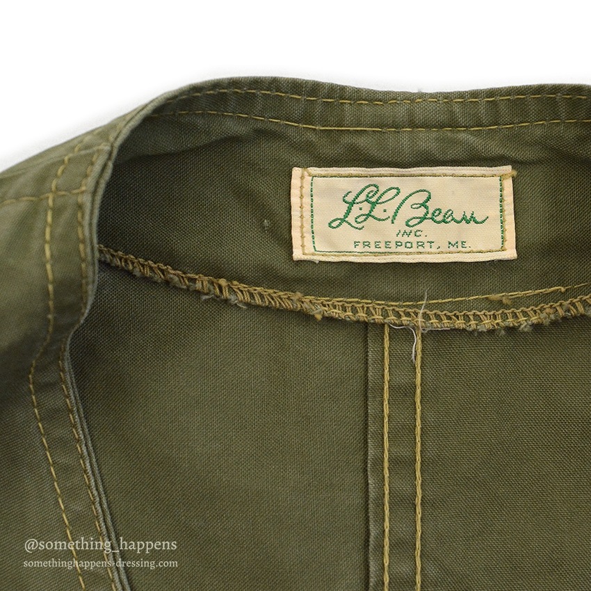 1960's L.L.BEAN FISHING VEST HALF MOON POCKET ... | 確認用 TOPS SOLD ...