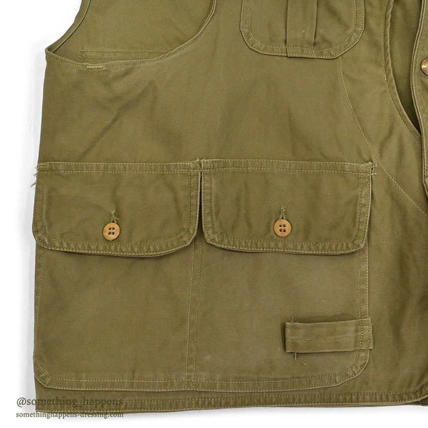 1950's L.L.BEAN FISHING VEST HALF MOON POCKET ... | 確認用 TOPS SOLD ...