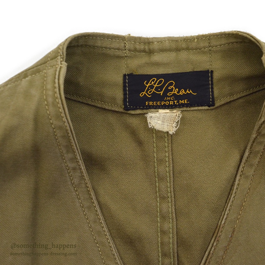 1950's L.L.BEAN FISHING VEST HALF MOON POCKET ... | 確認用 TOPS SOLD ...
