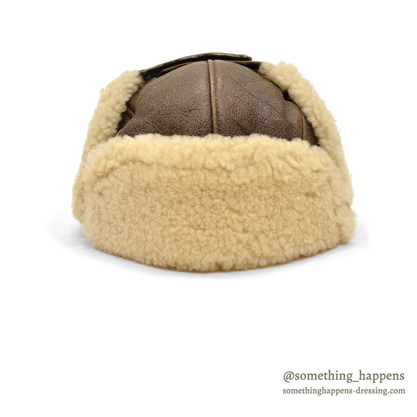 1980's BICK MOUTON SHEARLING HAT DARK BROWN ... XL | NEW ARRIVALS | | SomethingHappens