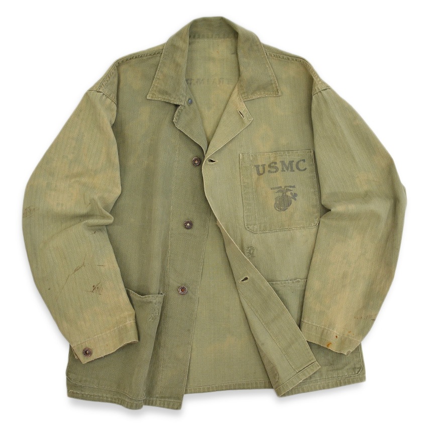 1940's U.S.M.C. P-41 HBT JACKET BLEACH CAMO ... Fits like 36 | 確認用 ...