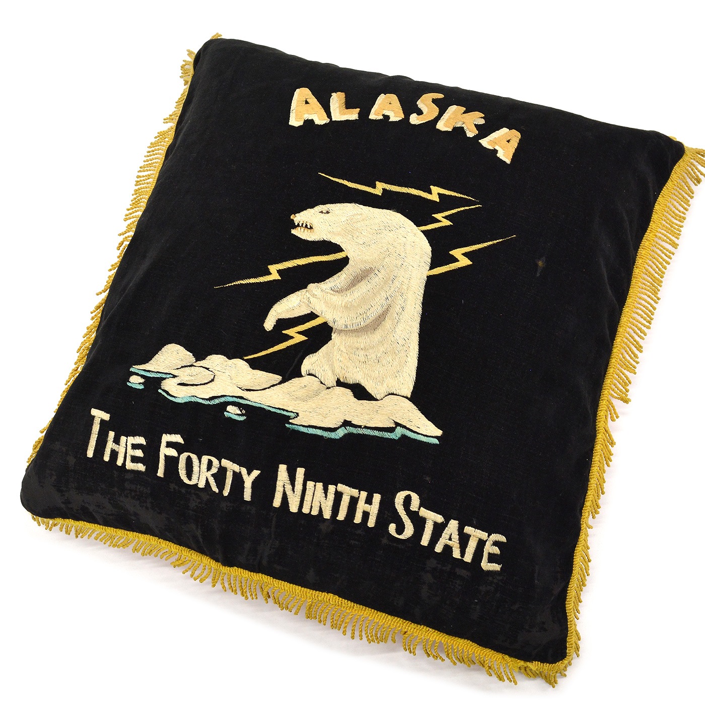 1950's ALASKA SOUVENIR PILLOW / EXTREMELY RARE ... | 確認用 ACCESSORIES ...