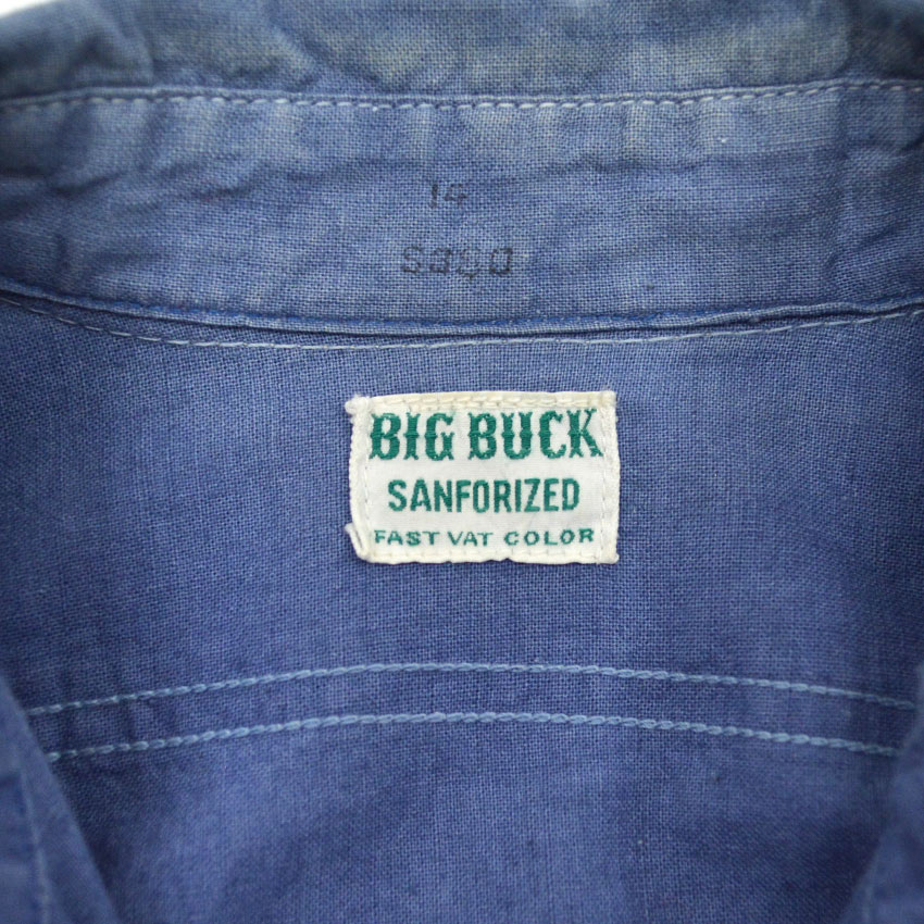 1950's BIG BUCK FAST VAT COLOR WORK SHIRT ベタシャン ... S | 確認用 TOPS SOLD ...