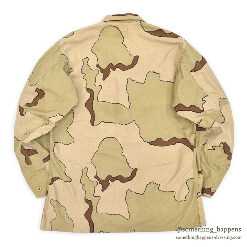 1990's U.S.MILITARY HAND PAINT COAT, DESERT CAMO PATTERN, COMBAT ... M ...
