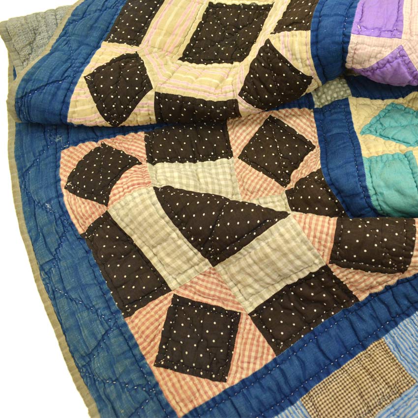Circa ～1920's Handmade Calico Patchwork Quilt ... 181cm×185cm | Home ...