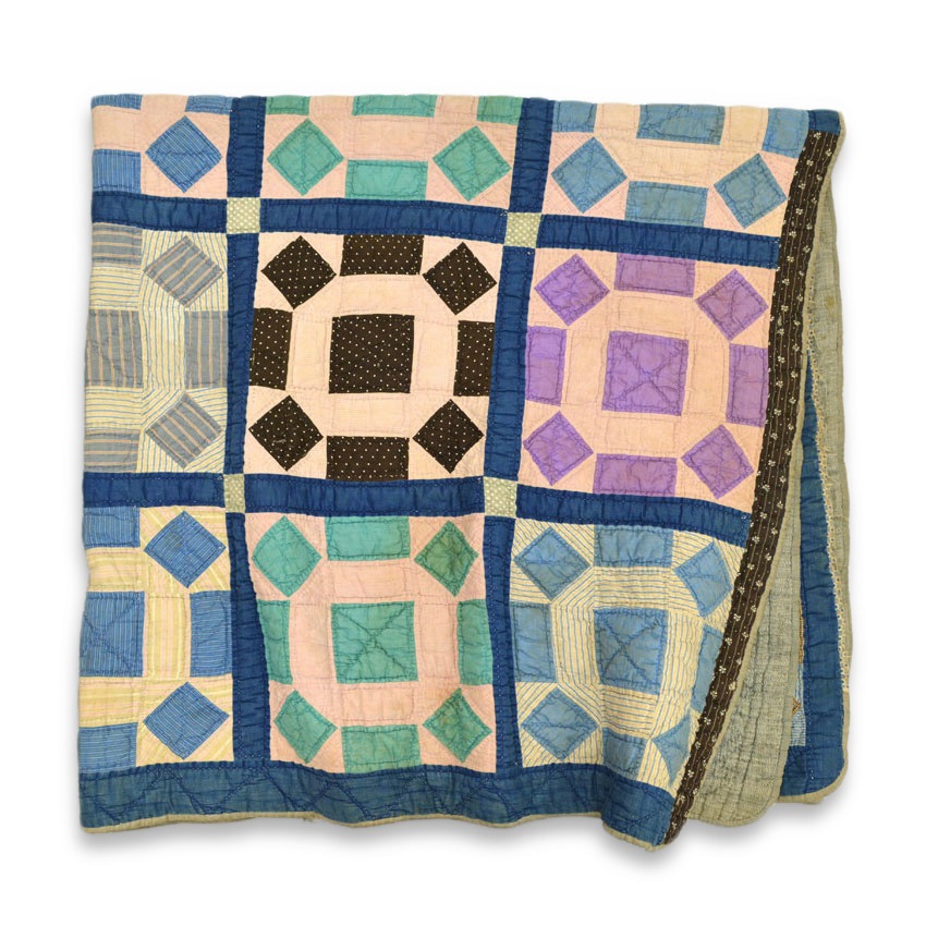 Circa ～1920's Handmade Calico Patchwork Quilt ... 181cm×185cm | Home ...