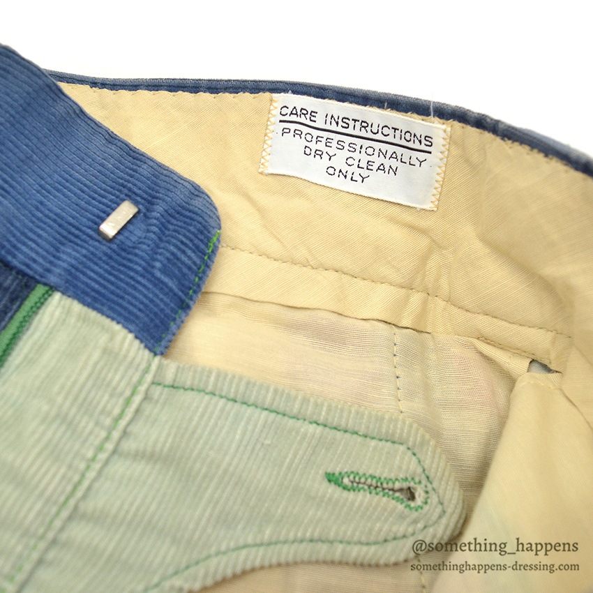 1970's CRAZY PATTERN PATCHWORK CORDUROY PANTS ... W32/L28 | 確認用 BOTTOMS ...