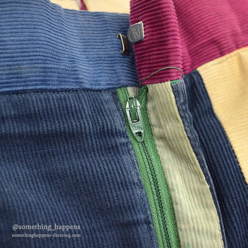 1970's CRAZY PATTERN PATCHWORK CORDUROY PANTS ... W32/L28 | 確認用 BOTTOMS ...