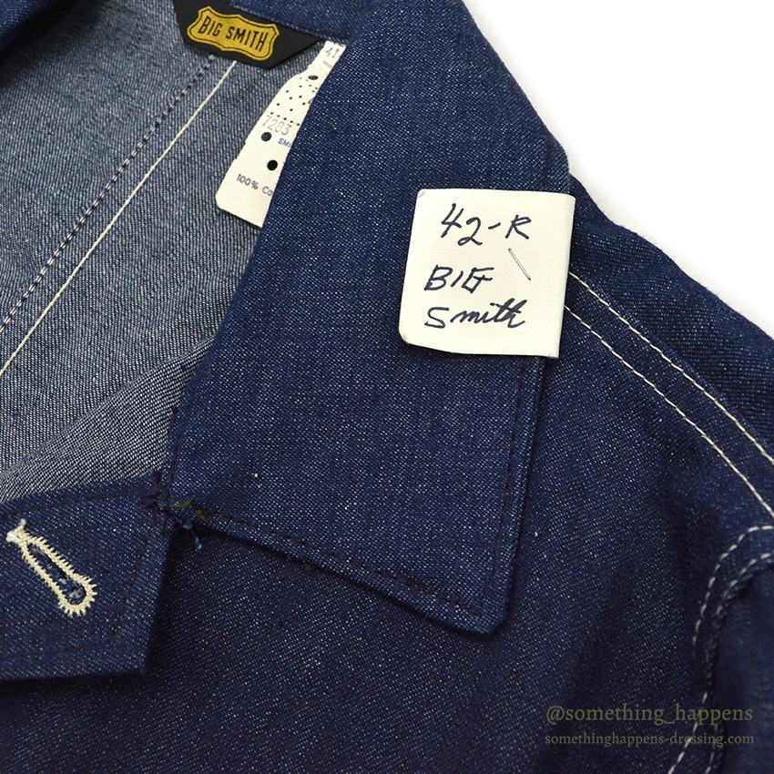 ~1970's DEADSTOCK BIG SMITH DENIM COVERALL ... 42 | 確認用 JACKET SOLD ...