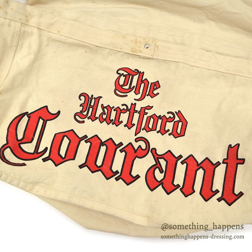 ~1970's THE HARTFORD COURANT NEWS PAPER BAG ... | NEW ARRIVALS ...