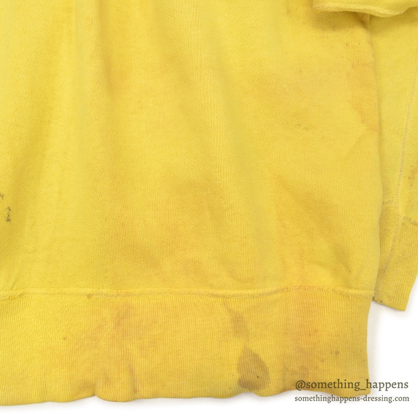 1960's YELLOW BLANK SWEAT SHIRT ... | 確認用 TOPS SOLD | | SomethingHappens