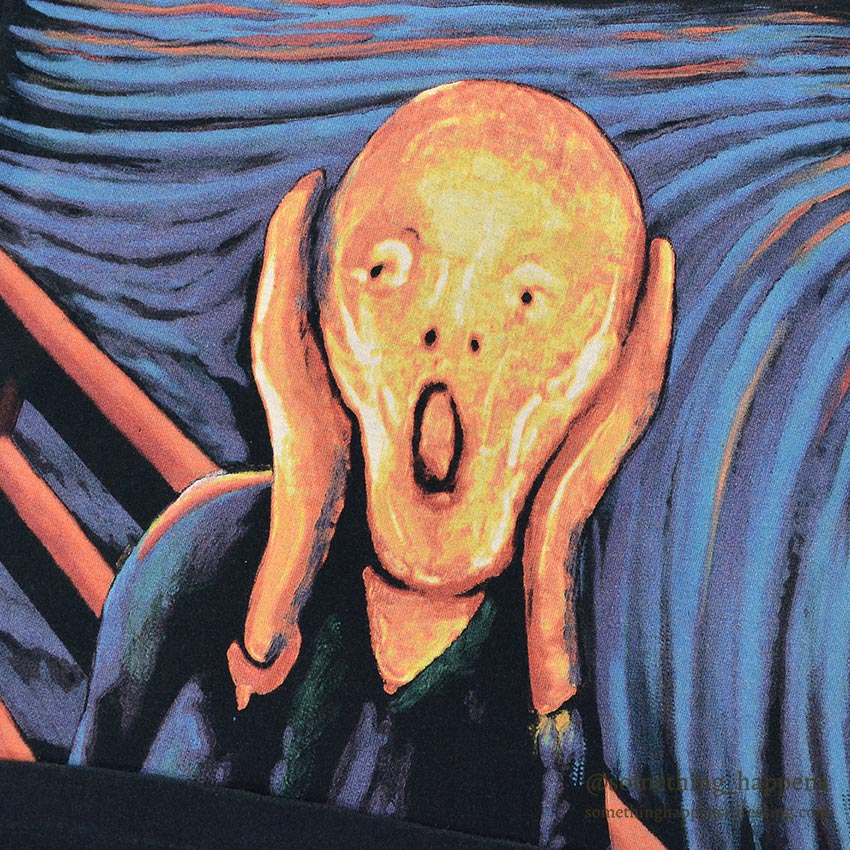 1990's LIQUID BLUE THE SCREAM ART T-SHIRT ... L | 確認用 ART SOLD ...