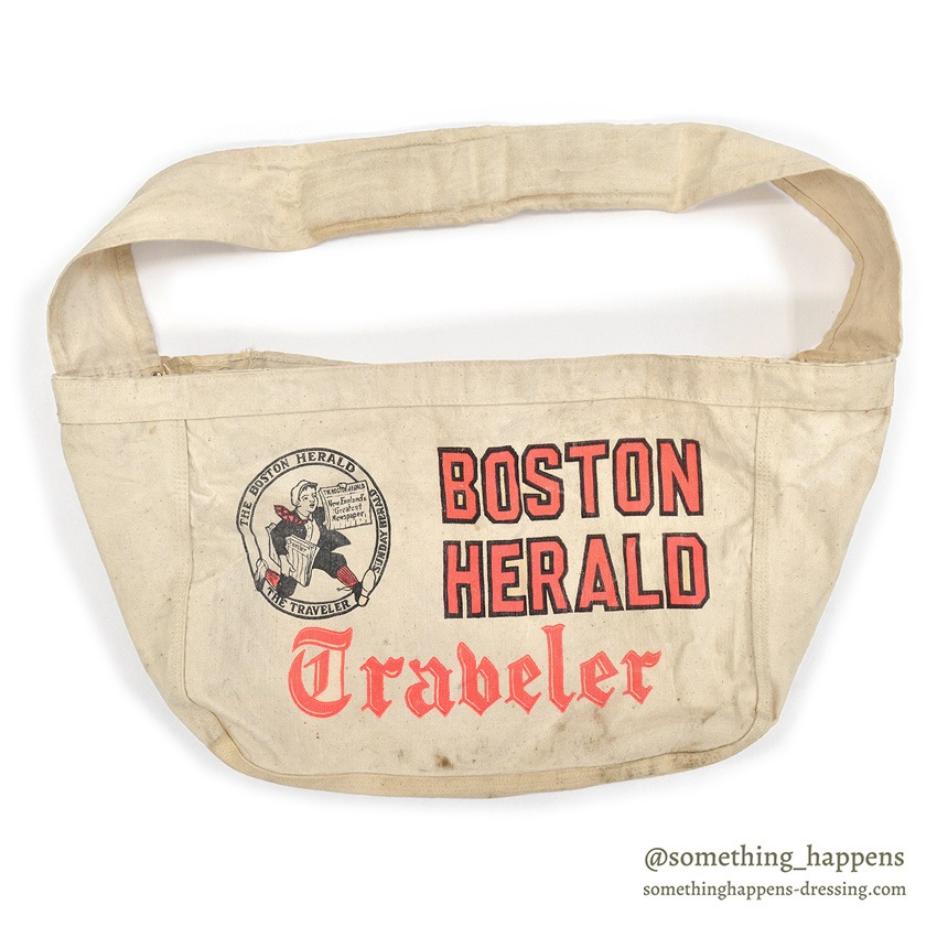 ~1960's BOSTON HERALD / NEWS PAPER BAG ... | 確認用 ACCESSORIES SOLD ...