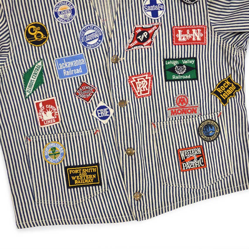 ～1950's EXPRESS STRIPE RAILROAD MEMORIAL ENGINEERS JACKET ... | 確認用 ...
