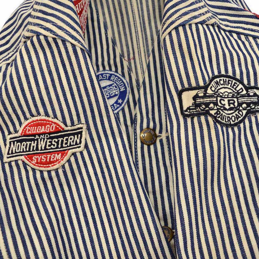 ～1950's EXPRESS STRIPE RAILROAD MEMORIAL ENGINEERS JACKET ... | 確認用 ...