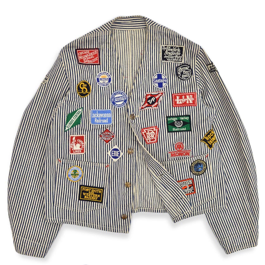 ～1950's EXPRESS STRIPE RAILROAD MEMORIAL ENGINEERS JACKET ... | 確認用 ...