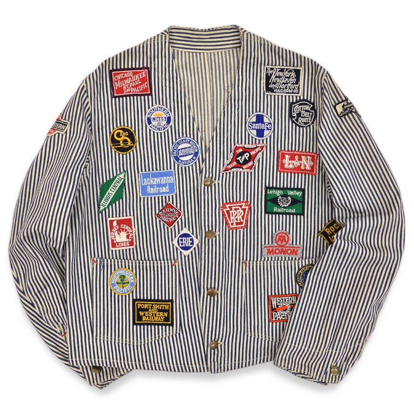 ～1950's EXPRESS STRIPE RAILROAD MEMORIAL ENGINEERS JACKET ... | 確認用 ...