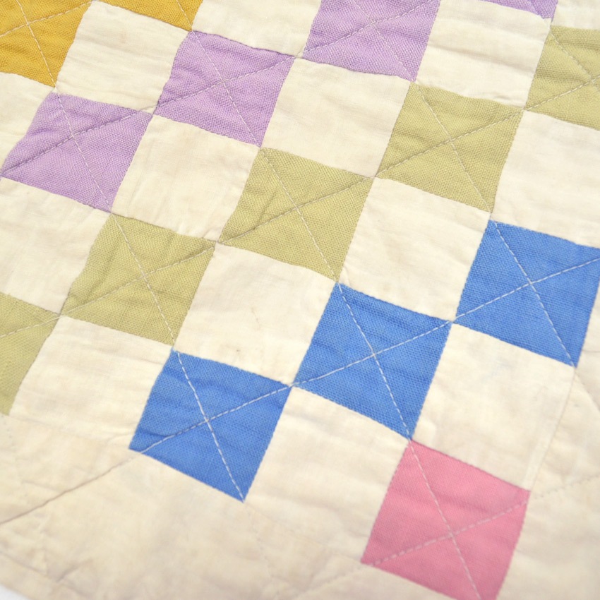 Old Handmade Patchwork Quilt Multi Color ... 59cm×40.5cm | Home Decor ...