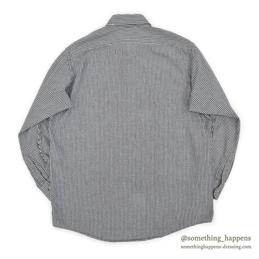 1990's L.L.BEAN SHEPHERD CHECK FLANNEL SHIRT ... L | 確認用 TOPS SOLD ...