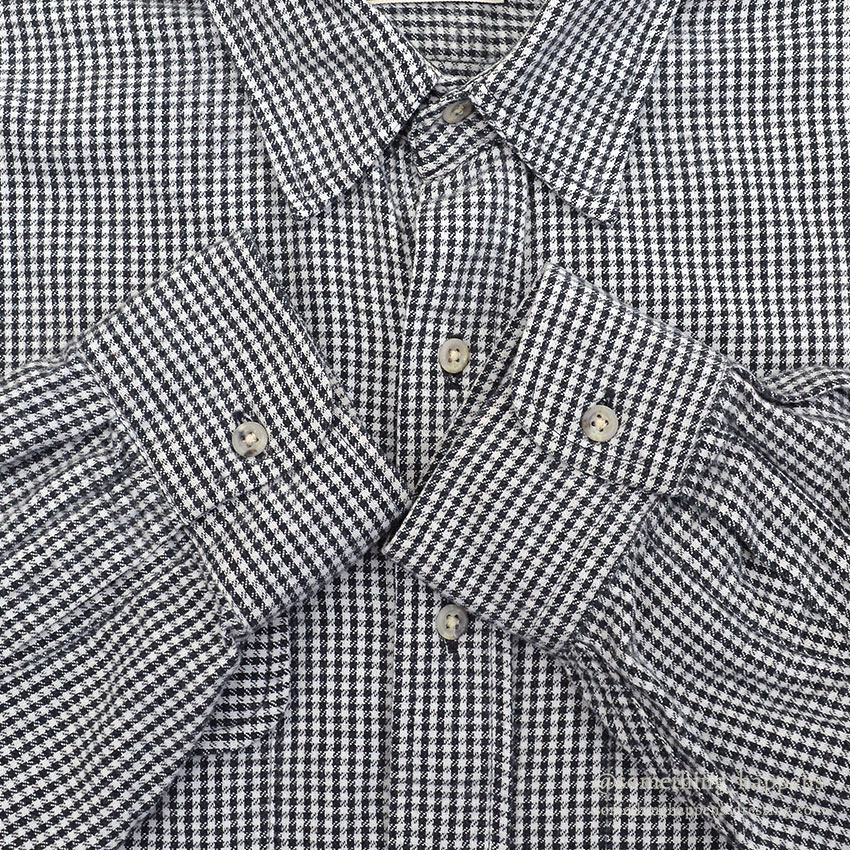 1990's L.L.BEAN SHEPHERD CHECK FLANNEL SHIRT ... L | 確認用 TOPS SOLD ...