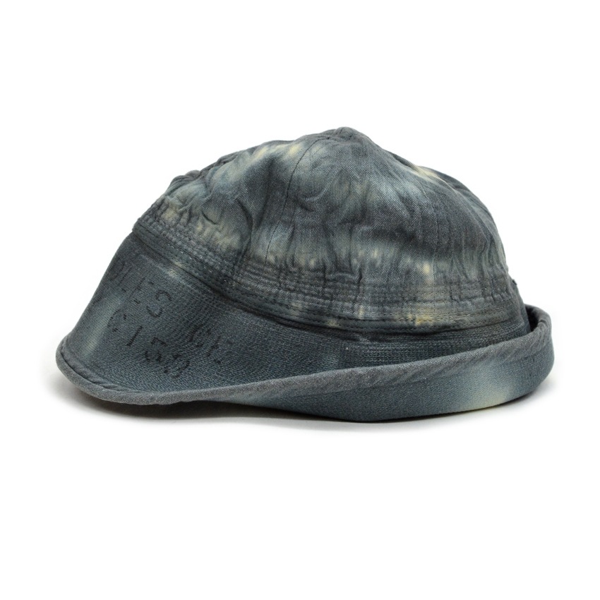 U.S.NAVY DIXIE CUP HAT WITH STENCIL BLACK TIE DYE ... | 確認用 ACCESSORIES ...