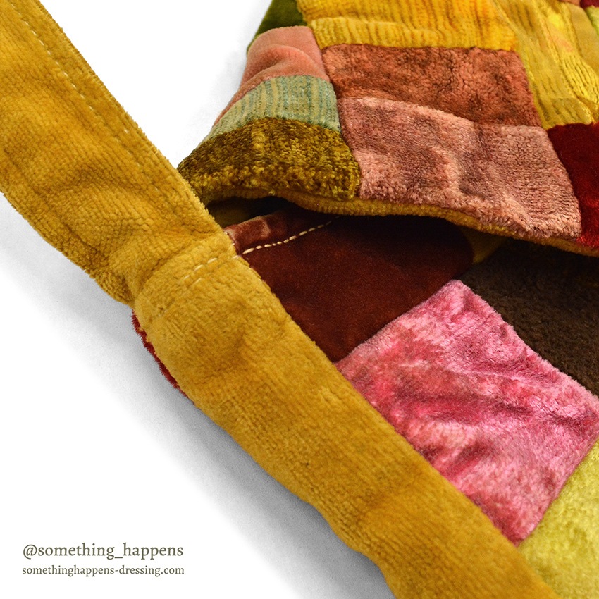 1970's PATCHWORK QUILT VELOUR BAG ... | 確認用 ACCESSORIES SOLD ...