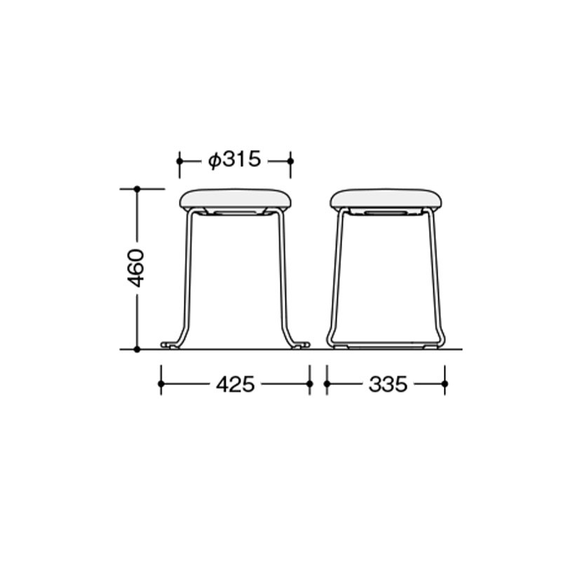 スツール・ハイスツール ホワイトフレームタイプ E356F-H3 | オフィス家具・店舗用品,ミーティングチェア,カウンターチェア | オフィス家具通販の【ファニチャー】