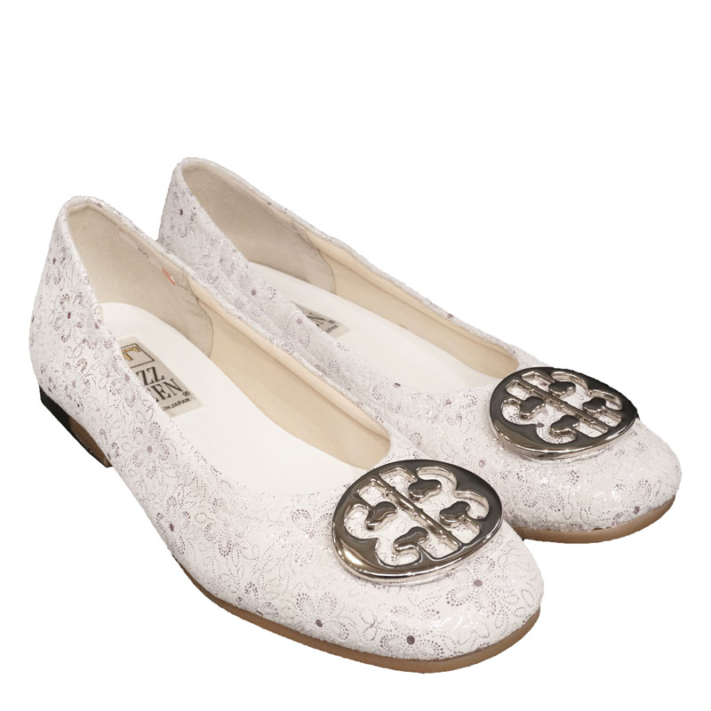 《FIZZ REEN フィズリーン》 300 フラワー【送料無料＆ポイント10％！】 魅せるデザインと歩きやすく痛くならない信頼の日本製レディースシューズ・ブランド ゆったり幅のEEE メタル ...