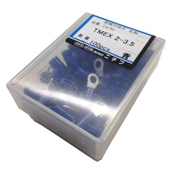 ニチフ 圧着端子 絶縁丸型R型 TMEX2-3.5 青 100個入_TMEX2-3.5-BLU 00-4660｜通販ならオーム電機ダイレクト