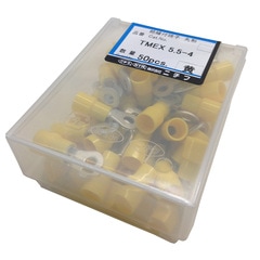 丸型端子・丸形端子｜ニチフ 圧着端子 絶縁丸型R型 TMEX5.5-4 黄 50個入_TMEX5.5-4-YEL 00-4664｜4521989117351｜オーム電機ダイレクト