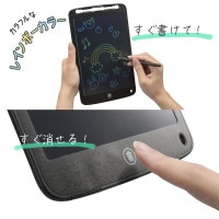 OffiStyle 電子メモパッド 画面サイズ10インチ相当 レインボーカラー ロックスイッチ付き｜JIM-C10R 00-5644｜通販ならオーム電機ダイレクト