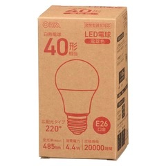 広配光タイプ｜LED電球 E26 40形相当 電球色｜LDA4L-G AG56 06-3151｜4971275631519｜オーム電機ダイレクト