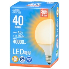 LEDボール電球｜LED電球ボール電球形E26 40形相当 G95電球色 ｜LDG4L AG6 06-5527｜4971275655270｜オーム電機ダイレクト