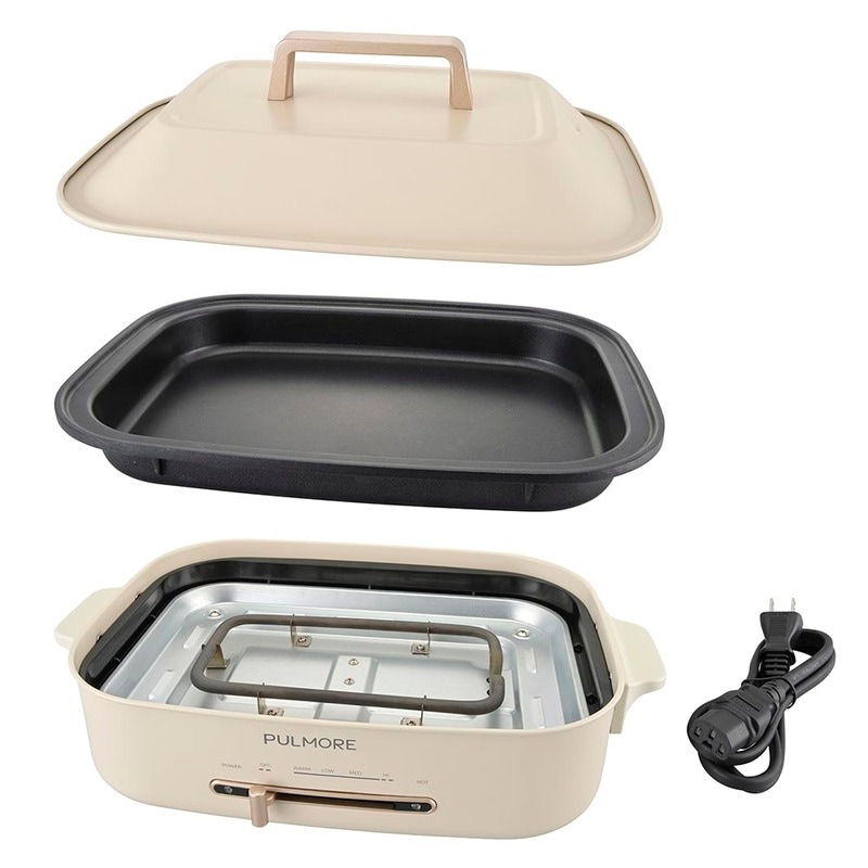 PULMORE ホットプレート｜COK-PYH800-W 08-1461 PULMORE ホットプレート｜COK-PYH800-W 08-1461｜通販ならオーム電機