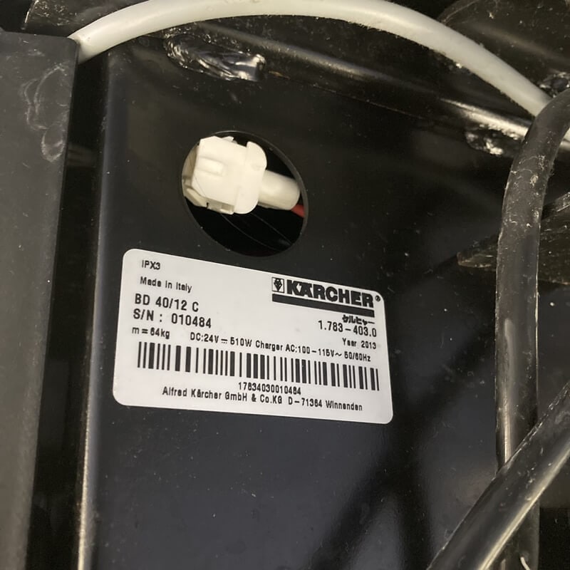 中古マシン ケルヒャー BD40/12C 手押し式 14インチ