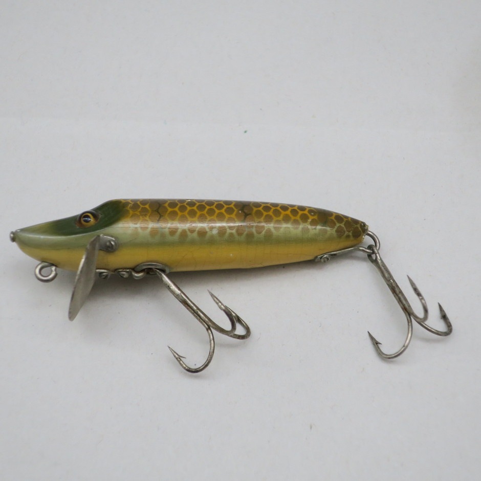 heddon,VAMP,バンプ,へドン,ウッド,ルアー,オールド,パイクスケール