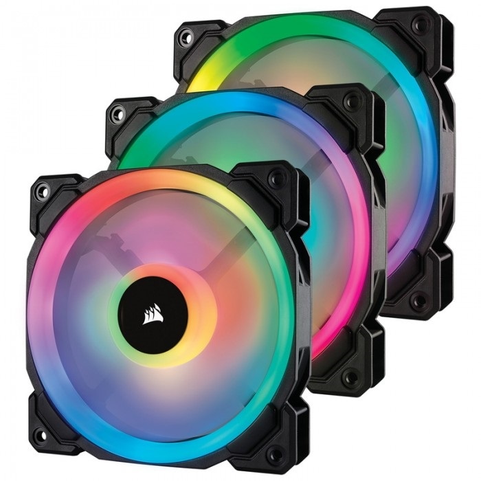 CORSAIR LL120 RGB 3 Fan Pack with Lighting Node PRO (CO-9050072-WW ...