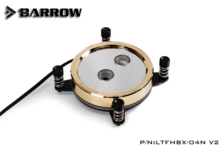 BARROW Jetting type micro waterway CPU block real gold limited edition ...