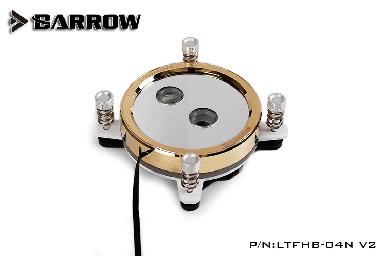 BARROW Jetting type micro waterway CPU block real gold limited edition ...
