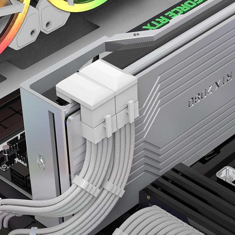 ModDIY GPU VGA 8Pin PCIE U Turn 180 Degree Angle Adapter with Backplate ...