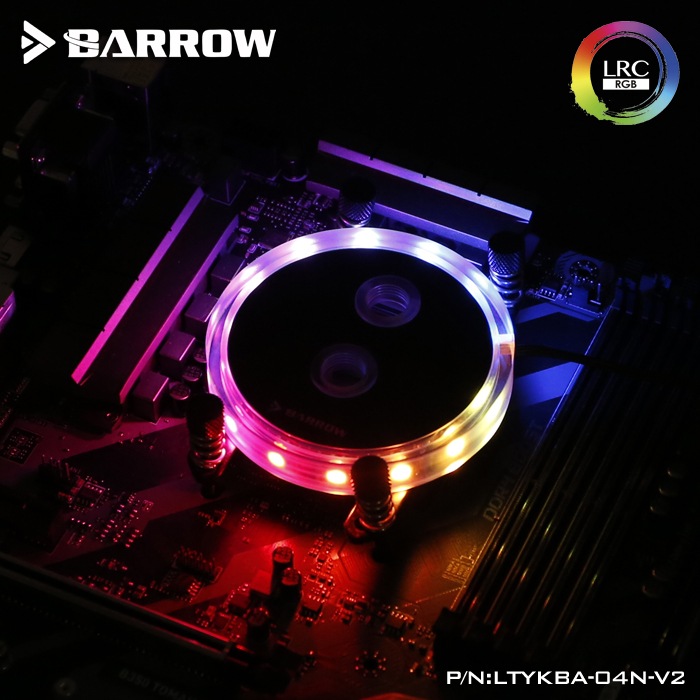 BARROW AM4 platform jet type microchannel CPU water cooling head Rays ...