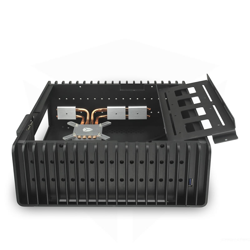 STREACOM FC9 Alpha Fanless Chassis -No Optical Slot- ブラック (ST-FC9B ...