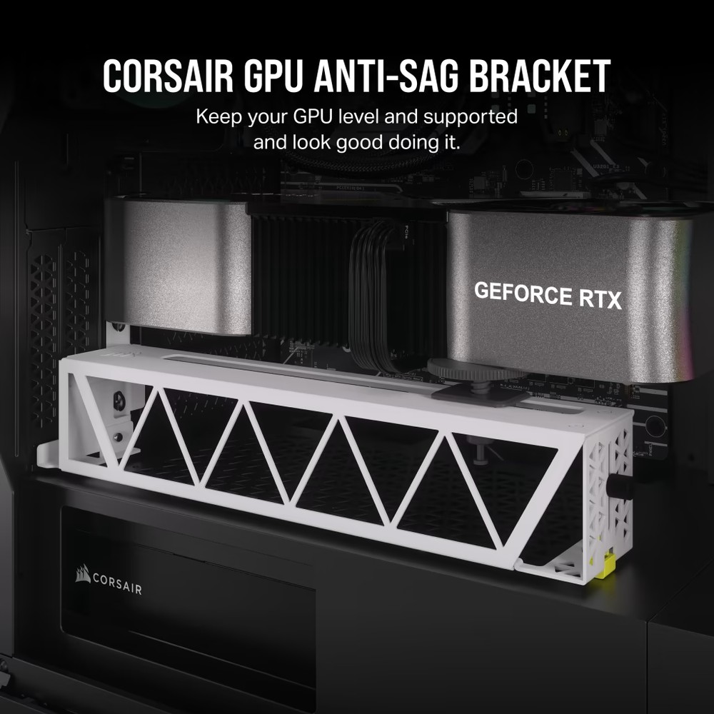 CORSAIR GPU Anti-Sag Bracket White (CC-8900684) | PCパーツ,ビデオカード,アクセサリ ...