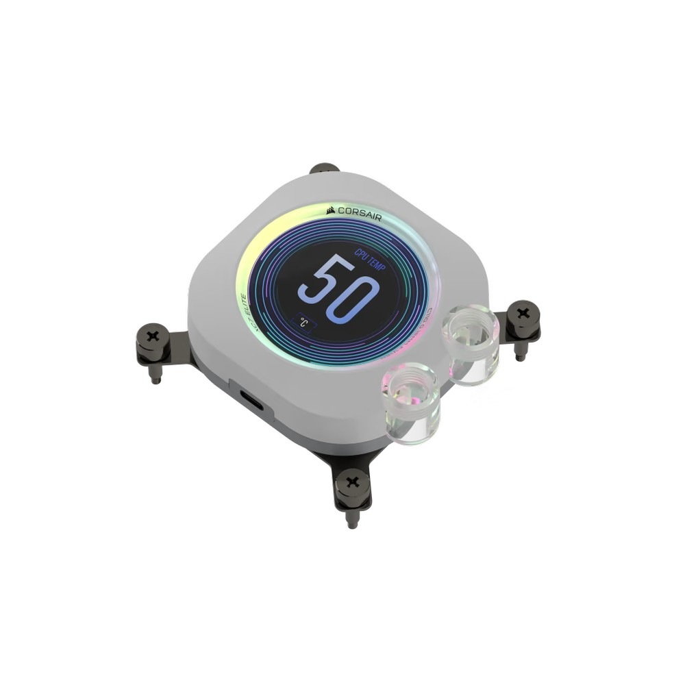 CORSAIR Hydro X Series XC7 RGB ELITE LCD CPU Water Block - White | 水冷 ...