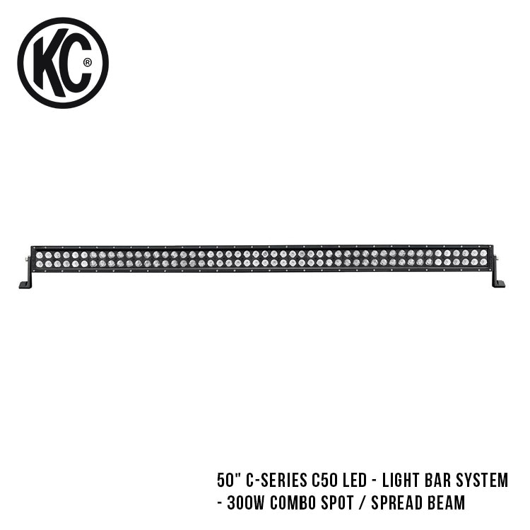 KC HiLiTES 50C-Series C50 LED - Light Bar System - 300W Combo Spot ...