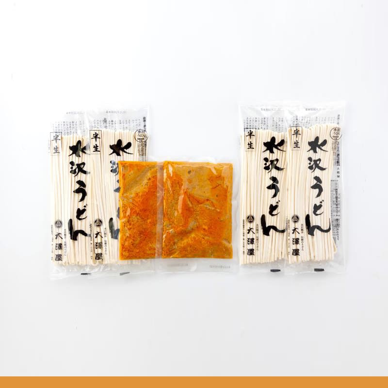 おかわり付き 坦々つけうどん 300g＋300g（2人前） | 温かい&アレンジうどん | 【公式】水沢うどん大澤屋 オンラインショップ