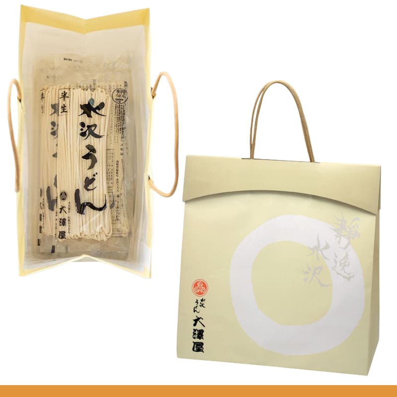 ごあいさつバッグ 900g（5人前） | 半生うどん | 【公式】水沢うどん大澤屋 オンラインショップ