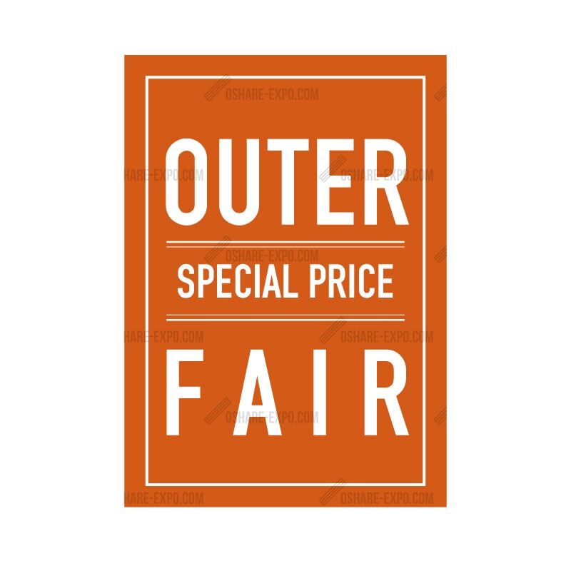 OUTER FAIRポップ・ポスター | POP・ポスター関連,POP・ポスター | OSHARE-EXPO おしゃれ什器 カッティング シール 販促pop おしゃれEXPO
