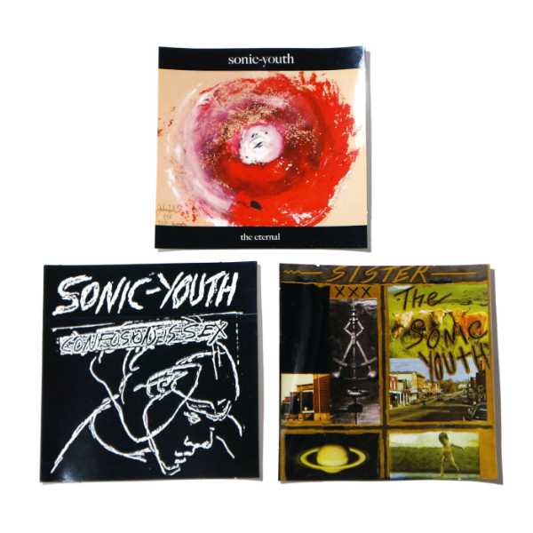 SONIC YOUTH ステッカーパック Album Cover Sticker Set 3枚組 | OSOMALO バンドTシャツの通販